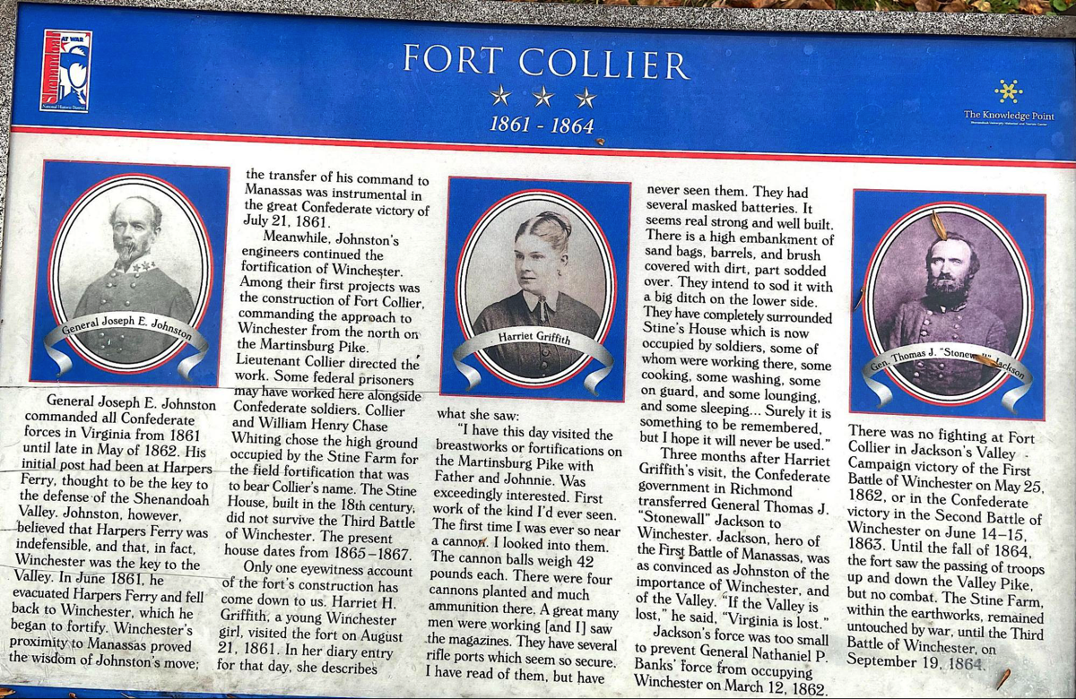 Fort Collier & The Third Battle of Winchester - Fort Collier